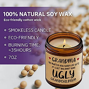 Grandma Birthday Gifts, Funny Scented Candles for Grandma, Mothers Day Gifts for Grandma, Grandma Gifts from Granddaughter Grandchildren Grandson, Gifts for Nana, Great Grandma Gifts