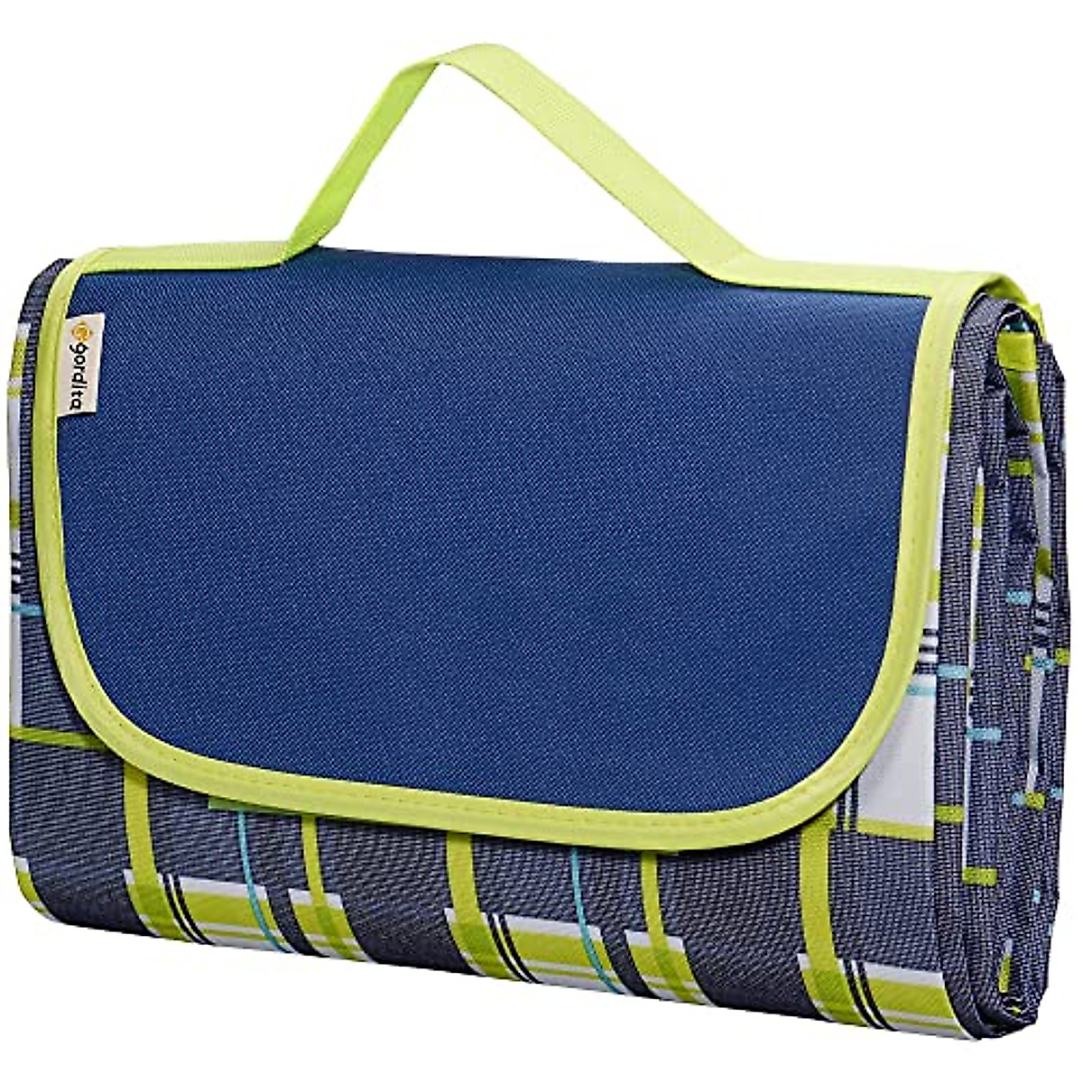 GORDITA Extra Large Picnic & Outdoor Blanket for Water-Resistant Handy Mat Tote Great for Outdoor Beach, Hiking Camping on Grass Waterproof Sand Proof (Bule)