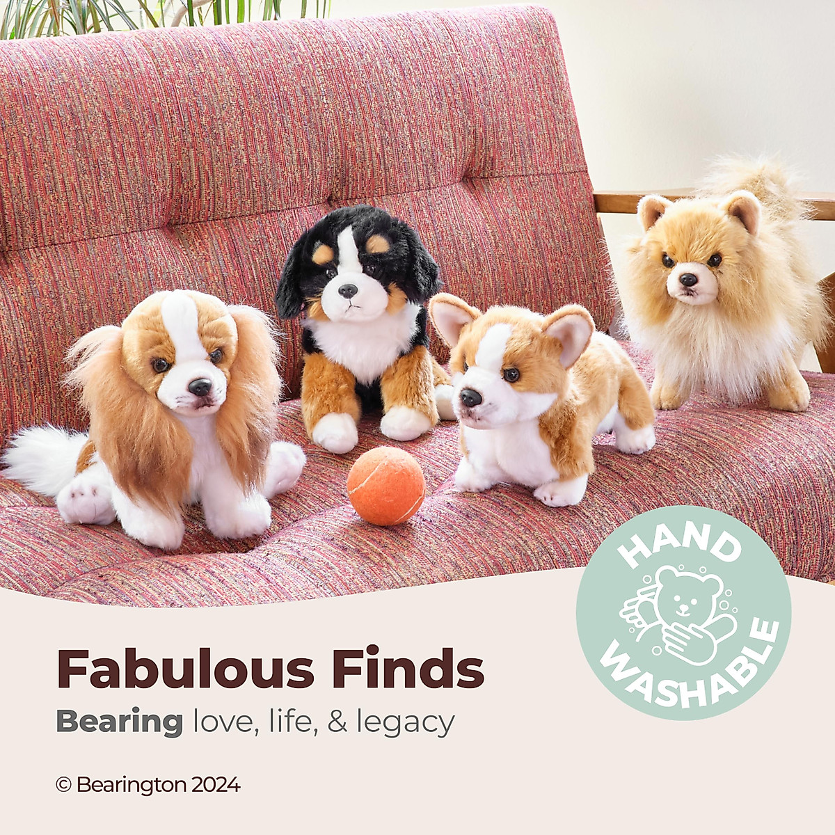 Bearington Bernie The Bernese Mountain Dog Stuffed Animal, 13 Inch Puppy Stuffed Animal