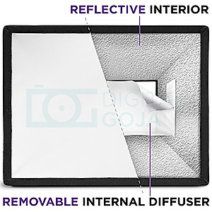 Flash Diffuser Light Softbox 9x7” by Altura Photo (Universal, Collapsible with Storage Pouch) for Canon, Yongnuo and Nikon Speedlight