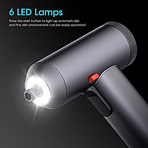 Cordless Electric Screwdriver, LAZYBOI Rechargeable 3.7V Power Screwdriver Kit 26pcs, All-in-One Design with Screen, 6 Torque, USB-C Charging, Work Light, Storage Bag, Tool Gifts for Men