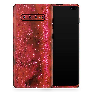 DesignSkinz Glowing Red Orbs of Light Protective Vinyl Decal Wrap Skin Cover Compatible with The Samsung Galaxy S20 (Screen Trim & Back Glass Skin)