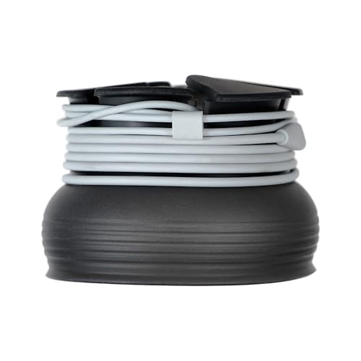 Digital Innovations The Nest – Tangle-Free Earphone / Earbud Case, Durable and Compact Storage System, Black