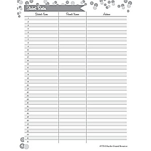 Confetti Record Book