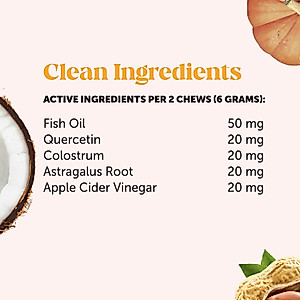 Pet Honesty Allergy Support Fresh Sticks - Dental Sticks for Dogs - Dental Dog Chews - Immune Health + Allergy Support for Dogs - Freshen Dog Breath, Reduce Plaque + Tartar - 30 Sticks