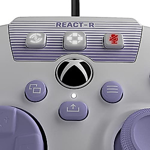 Turtle Beach React-R Controller White/Purple - Xbox Series X|S, Xbox One and PC