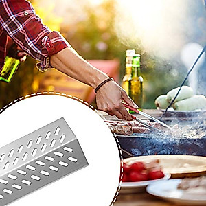 Kalomo 16GA Stainless Steel Grill Heat Plates Shield Burner Covers Flame Tamer BBQ Gas Grill Replacement Parts for Bull Angus 47628, 47629, Brahma 57568, Outlaw 26039, Lonestar Select 87049, Cal Flame