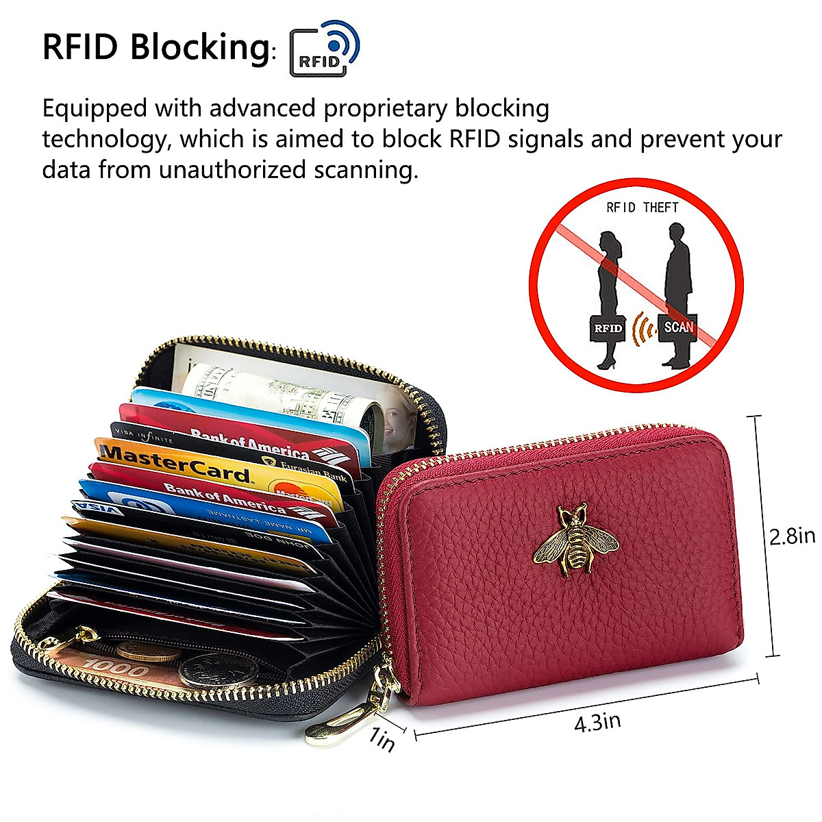 (Bundle of 2 Sets) imeetu Small Women Coin Pouch and Credit Card Holder Wallet