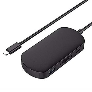 SHYPT USB C HUB Type C to Multi USB 3.0 Type C HUB VGA Adapter Dock PC Accessories USB C Splitter (Color : Black)