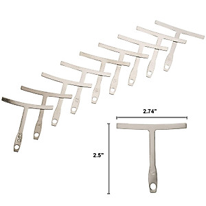 Toolly Guitar Notched Straight Edge Luthier Tools, String Action Gauge and Radius Gauge Guitar Setup Tools