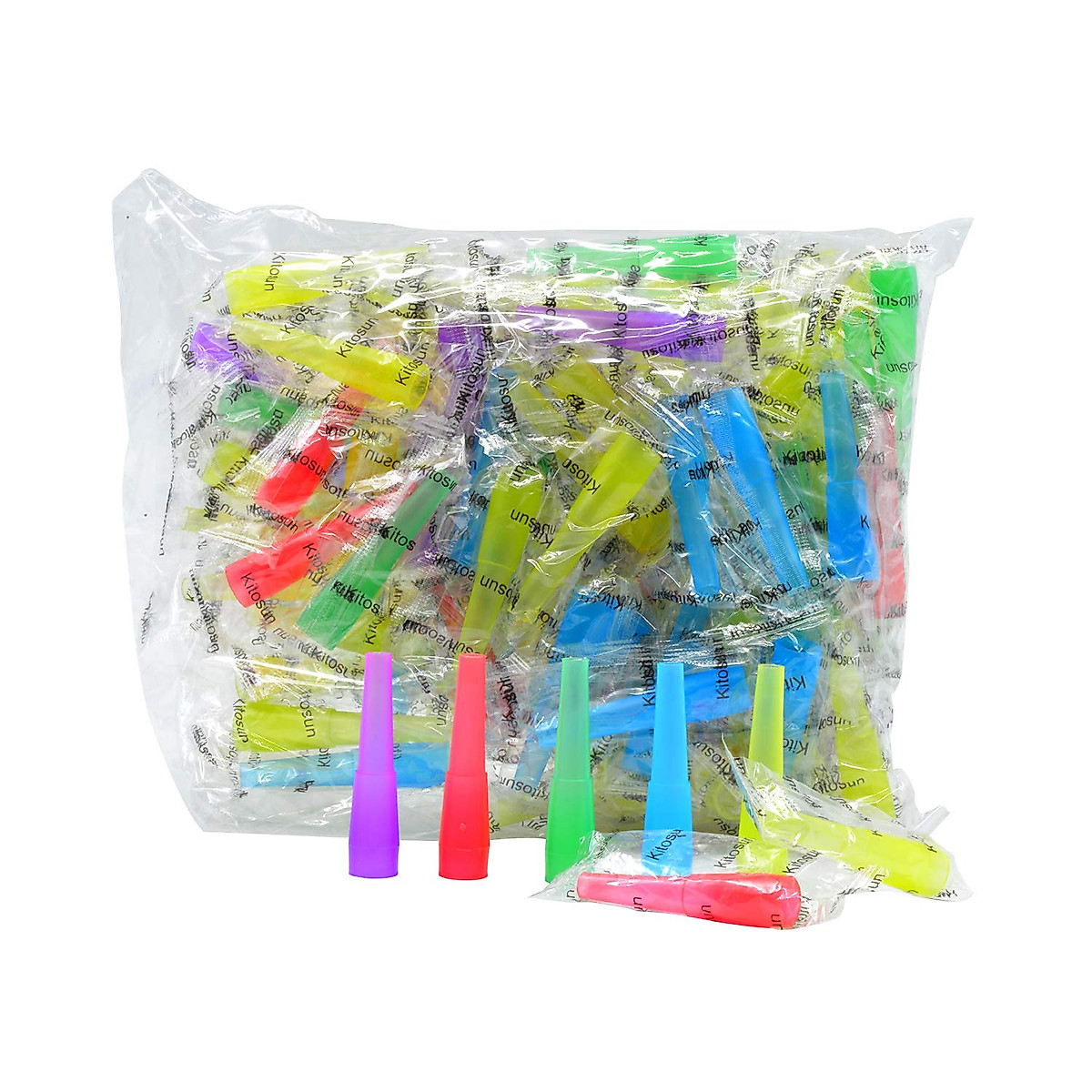 100 Pieces Hookah Tips Disposable Vape Shisha Tips Hookah Mouth Tips Accesorios Individual Wrapped Mixed Colors Mouth Piece Female Hookahs Bong Flavor Tips Hooka Accessories