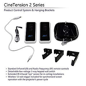 Elite Screens CineTension 2 Projector Screen, 100-inch 16:9, Indoor Electric Motorized Home Theater Automatic Front Projection Movie Office Presentations,TE100HW2-E36| US Based Company 2-Year Warranty