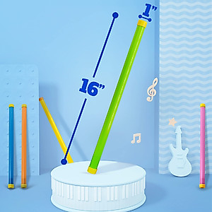 Novelty Place 16" Groan Tube Noise Makers 5 Pack - Funny Party Noisemaker for Kids and Adults - Party Favor Sound Tubes Toys Multiple Colors