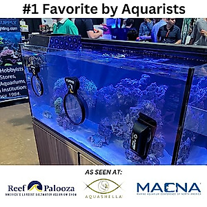 FL!PPER DeepSee Aquarium Magnifier Magnetic Viewer – Fish Tank Magnifying Glass – Magnetic Magnifying Glass Ideal for Photography – Flipper Fish Tank Accessories, 4"