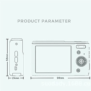 MEENE Digital Camera 48MP 2.4 Inch LCD Video Blog Camera 16X Zoom Kids Camera Student Camera Card Camera (Color : Green)