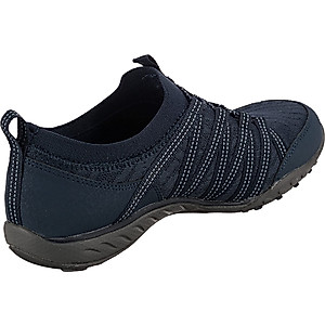 Skechers Women's Breathe Easy-First Light Sneaker, Navy, 7.5