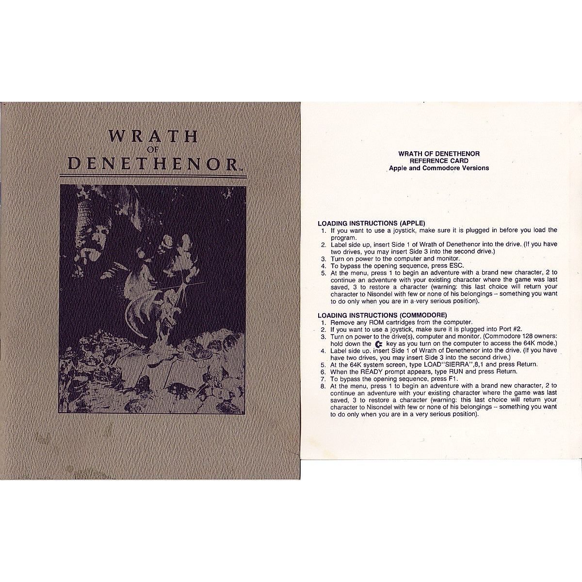 The Wrath of Denethenor - Commodore 64