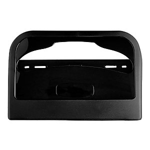 EZbrnd Wall Mount Half-Fold Toilet Seat Cover Dispenser for Commercial/Washroom/Office, Seat Cover Paper Sold Separately, Black, 3100B-EZ