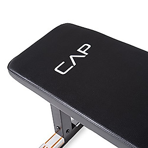 CAP Barbell Flat Weight Bench, Black