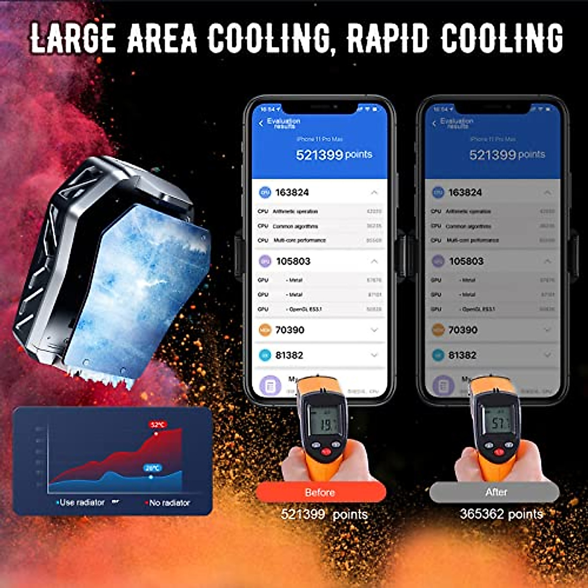 Yevheniys Phone Cooler for Fast & Noiseless Cooling