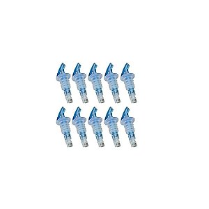 Precision Pour 1.0 oz Measured Pourers Blue #1 Selling Brand- 10 Per Pack, Made Entirely in The USA