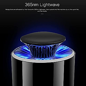 Bug Zapper, Fruit Flies Trap, Electric Mosquito & Fly Zappers/Killer - Insect Attractant Trap Powerful Little Gnats, Hangable Mosquito Lamp for Home, Indoor, Outdoor, Patio (Black)