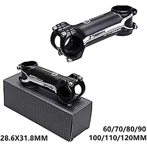 ZECHAO Mountain Road Bike Stem 31.8 * 60-130mm Ultralight 6/17 Degrees Bike Stems Mountain Short Handle Riser Bike Stem (Color : 17 Degrees, Size : 110mm)