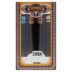 Cuba Latino Collection By Champs For Men. 4 Pc. Gift Set (Contains Eau De Toilette Spray 1.17 Oz / 35 Ml Of Carnaval, Cactus, Maya & Copacabana)