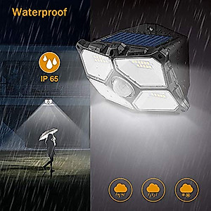 4 Sided 40Leds PIR Motion Sensor Sunlight Control Solar Energy Street Lamp Yard Path Home Garden Solar Power Induction Wall Light