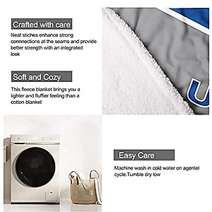 HommomH Air Force Sherpa Blanket 60"x 80" US Air Force Blankets Super Soft Fuzzy Thick Warm Fleece Throw for Man Bed Couch