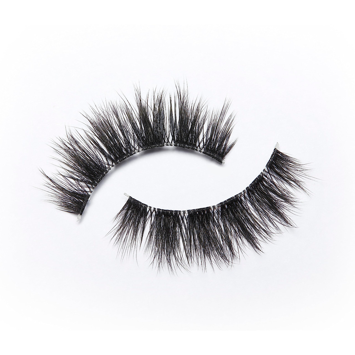 Eylure False Lashes, Luxe Cashmere No. 8 with Adhesive Included, 1 Pair,Black