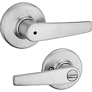 Kwikset 93001-879 Delta Bed and Bath Lever in Satin Chrome