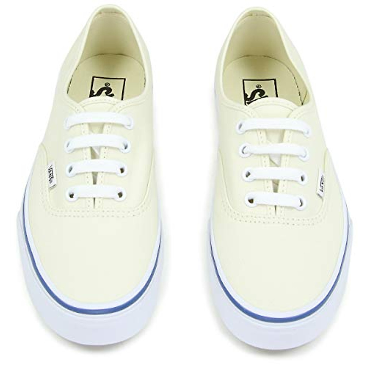 Vans Unisex's Vans Authentic Skate Shoes 8.5 (White/Off White)