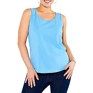NIC+ZOE womens Tail Perfect tank top and cami shirts, Blue Jewel, Large US