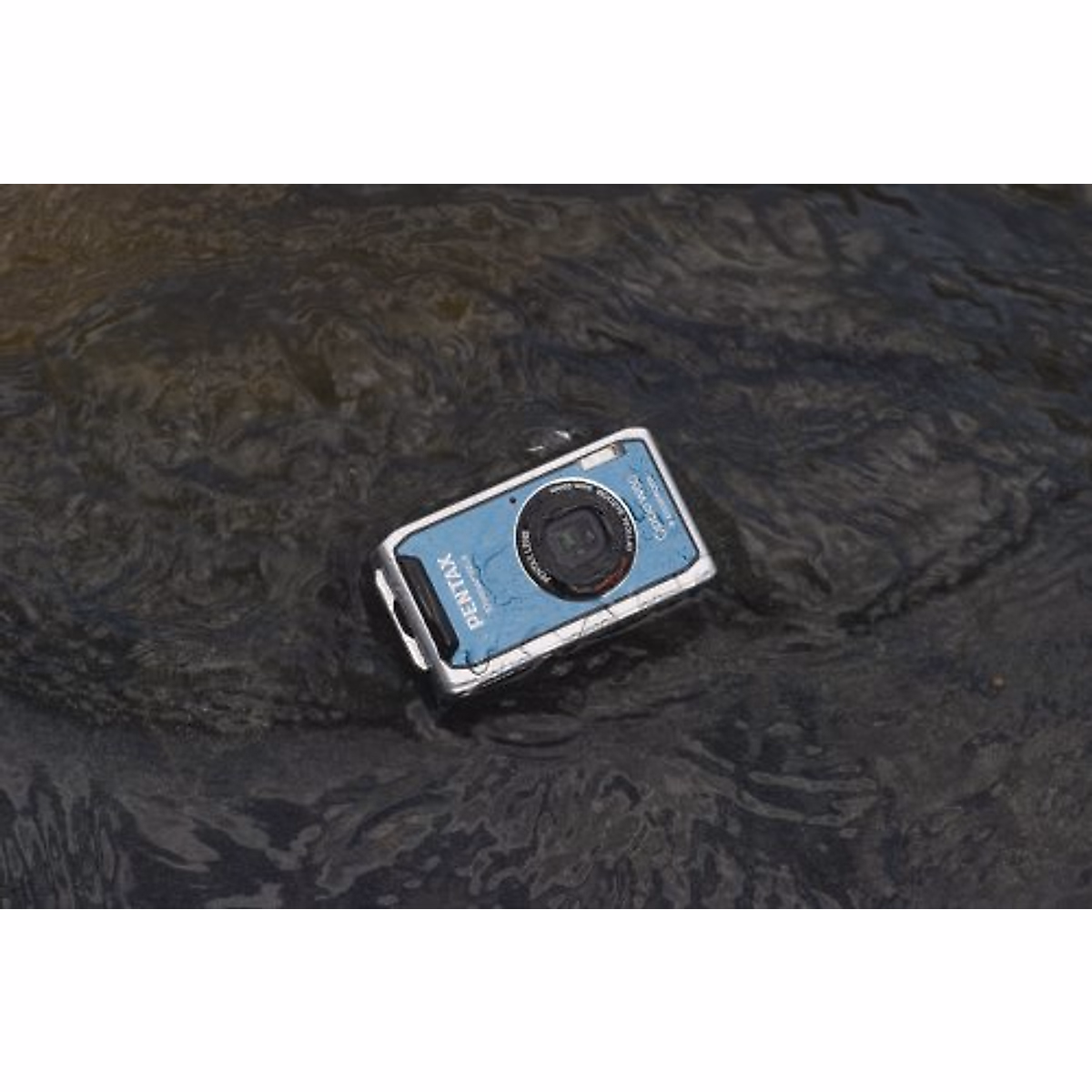 Pentax Optio W60 Waterproof 10MP Digital Camera with 5x Wide Angle Optical Zoom (Ocean Blue)