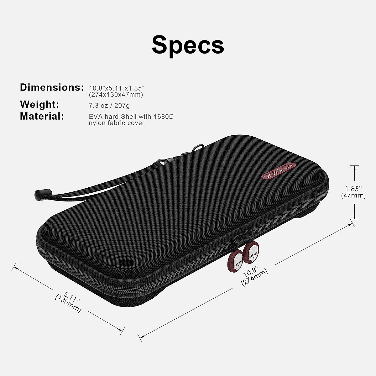 Skull & Co. Every Day Slim Carrying Case for Nintendo Switch OLED and Regular Switch- Multi-Camo