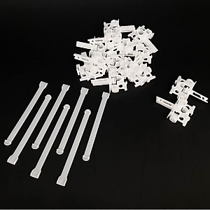 Smatagee 12Pcs Broken Missing Vertical Blinds Repair Kit,Vertical Blind Repair Carrier Repair Bracket Blinds Replacement Parts, White