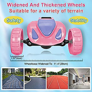 3 Wheel Scooter for Kids, Toddler Scooter with Bluetooth Music Speaker Steam Sprayer LED Lights Aluminum Alloy T-Bar, Folding 3 Wheel Scooter for Boys Girls Ages 3-10 (Pink)