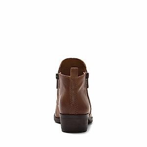 Lucky Brand Women's Basel Ankle Bootie, Toffee, 10 Wide
