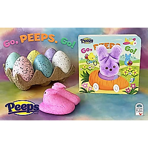 Go, Peeps, Go! Peeps Finger Puppet Board Book Easter Basket Gifts or Stuffer for Baby or Toddlers