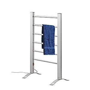 Pursonic TW300 6-Bar Freestanding or Wall Mountable Towel Warmer,Silver