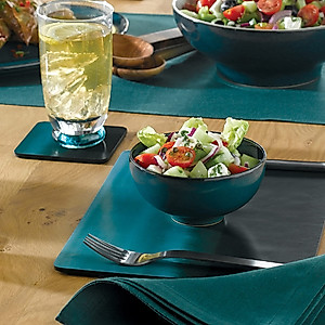 Denby Greenwich Rice Bowl Set of Four, Green, 024048045,13 x 13 x 6.5 cm; 1.13 Kilograms