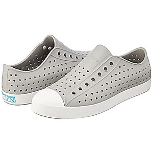 Native Shoes, Jefferson, Lightweight Sneaker for Adults, Pigeon Grey/Shell White, 9 M US Women/7 M US Men