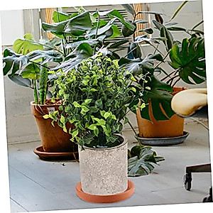 MARMERDO 5pcs Terracotta Planter Tray Potted Plants Bonsai Tray Serving Tray Round Classic Round Planter Saucer Plant Saucers for Indoors Plant Coasters Ceramic Terracotta Flower Pot Plate