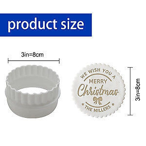 Personalized Cookie Stamp with Name,Custom Baby Baptism Shower Cookie Stamps Cutters for Baking Fondant Embosser Cupcake Topper Biscuit Sugar Paste Cakes Decora