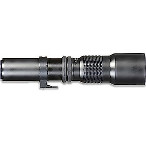 Sony a6100 Mirrorless Camera E PZ 16-50mm f/3.5-5.6 OSS Lens E 55-210mm f/4.5-6.3 OSS Lens + 500mm f/8 Focus Lens + 2X 64GB Memory + Case + Tripod & More (20pc Bundle)