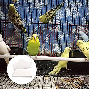 DOITOOL Bird Cage Liner Papers: 100Pcs Non-Woven Precut Absorbent Bird Cage Paper Liners Pad Pet Cages Cushion Birdcages Tray Mat Accessories for Bird Parrot Supplies
