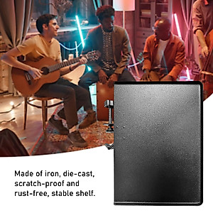 SYCOOVEN Sound Card Tray, Metal Height Adjustable Shelf for Small Items Microphone Stand Replacement Part Music Stand Accessories (Size:7.87x5.12inch)