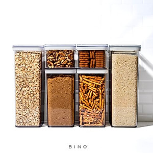BINO | Food Storage Containers | THE SNAP+COLLECTION | Airtight Storage Containers with Lids | Kitchen & Pantry Organization | Kitchen Containers Airtight
