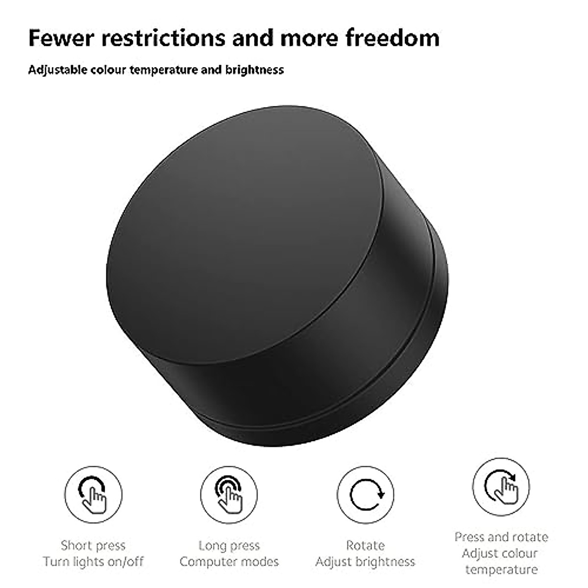 Xiaomi Mi Computer Monitor Light Bar - Easy Installation, Extra Computer Lighting w/o Taking Desktop Space, w/Wireless Remote Control Adjusting Lights Easily